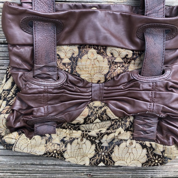 Miss Albright | Bags | Anthropologie Miss Albright Metallic Damask ...